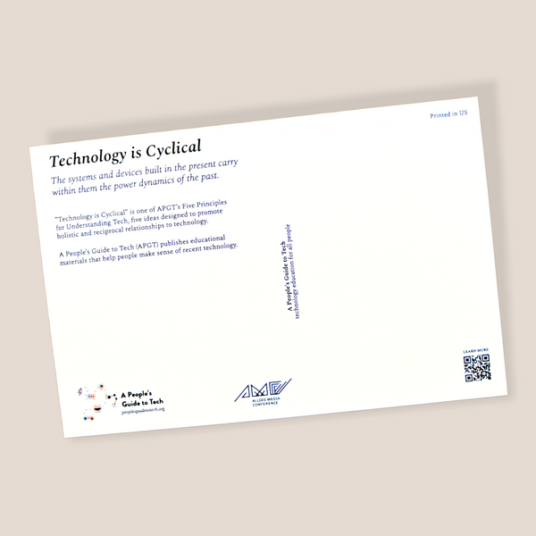 Technology is Cylical art card - Allied Media Projects